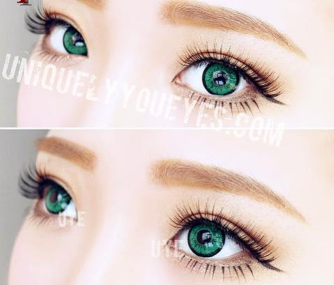 LOVE WORDS GEMSTONE Green Colored Contacts – UNIQUELY-YOU-EYES